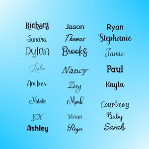 Custom Name/word in 45 Fonts Digital File Set #2 - Etsy