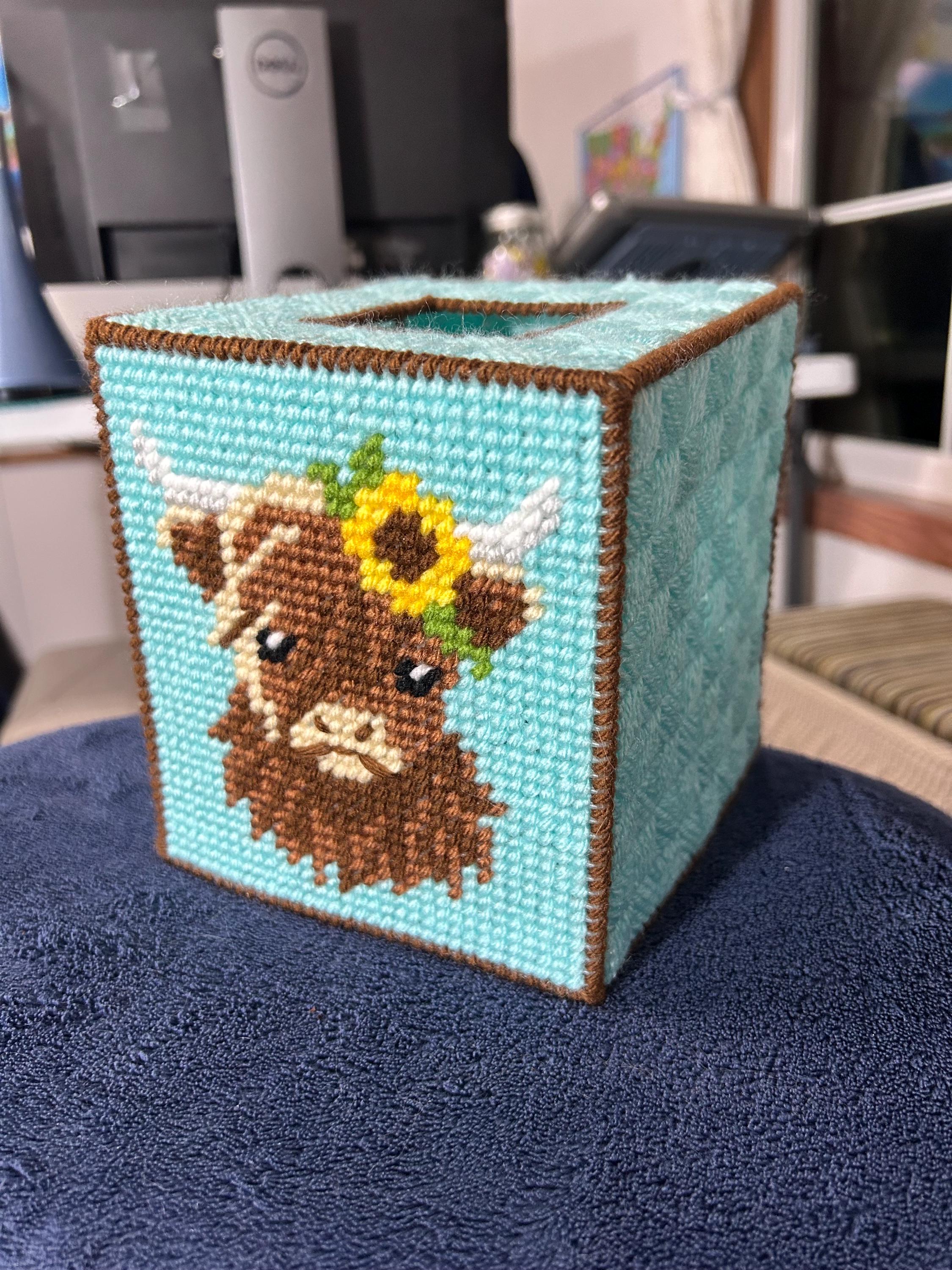 Highland Cow Tissue Box Cover - Etsy