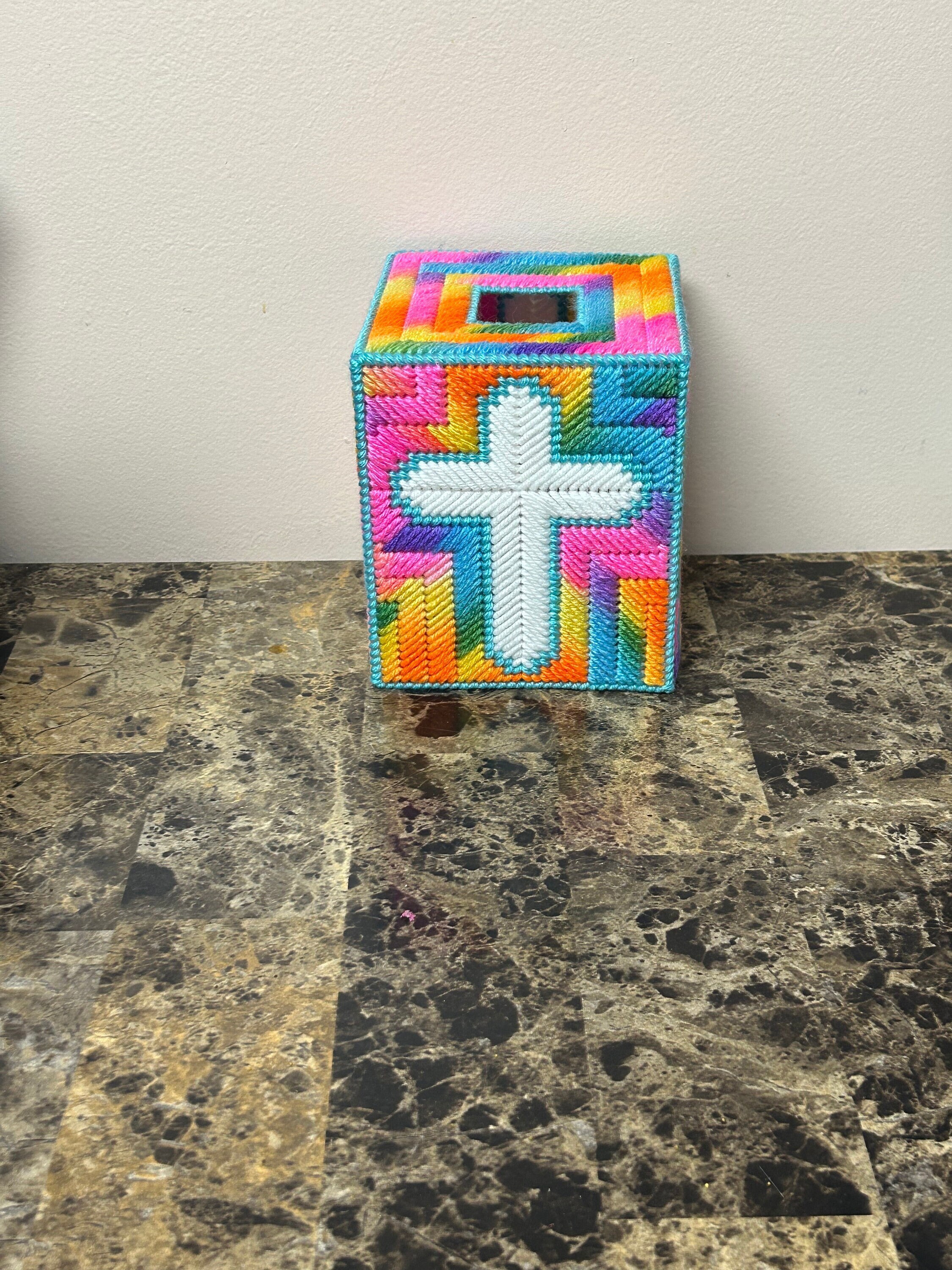 Sold Out Cross Plastic Canvas Tissue Box Cover - Etsy