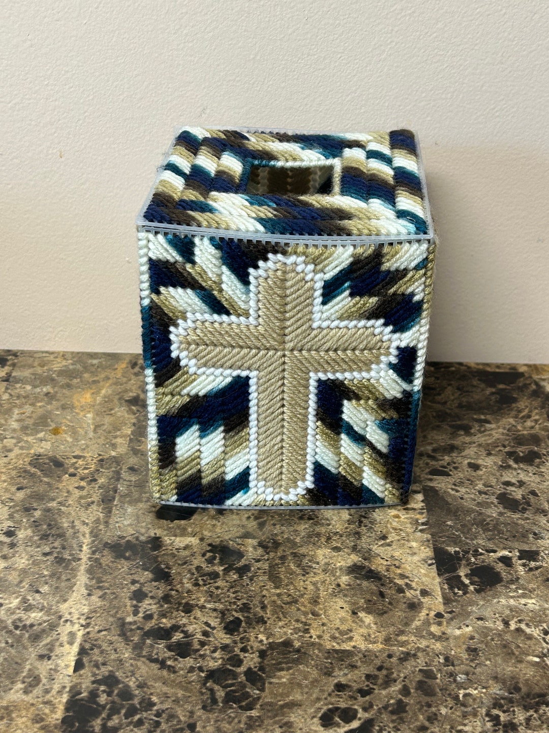 Cross Tissue Box Cover - Etsy