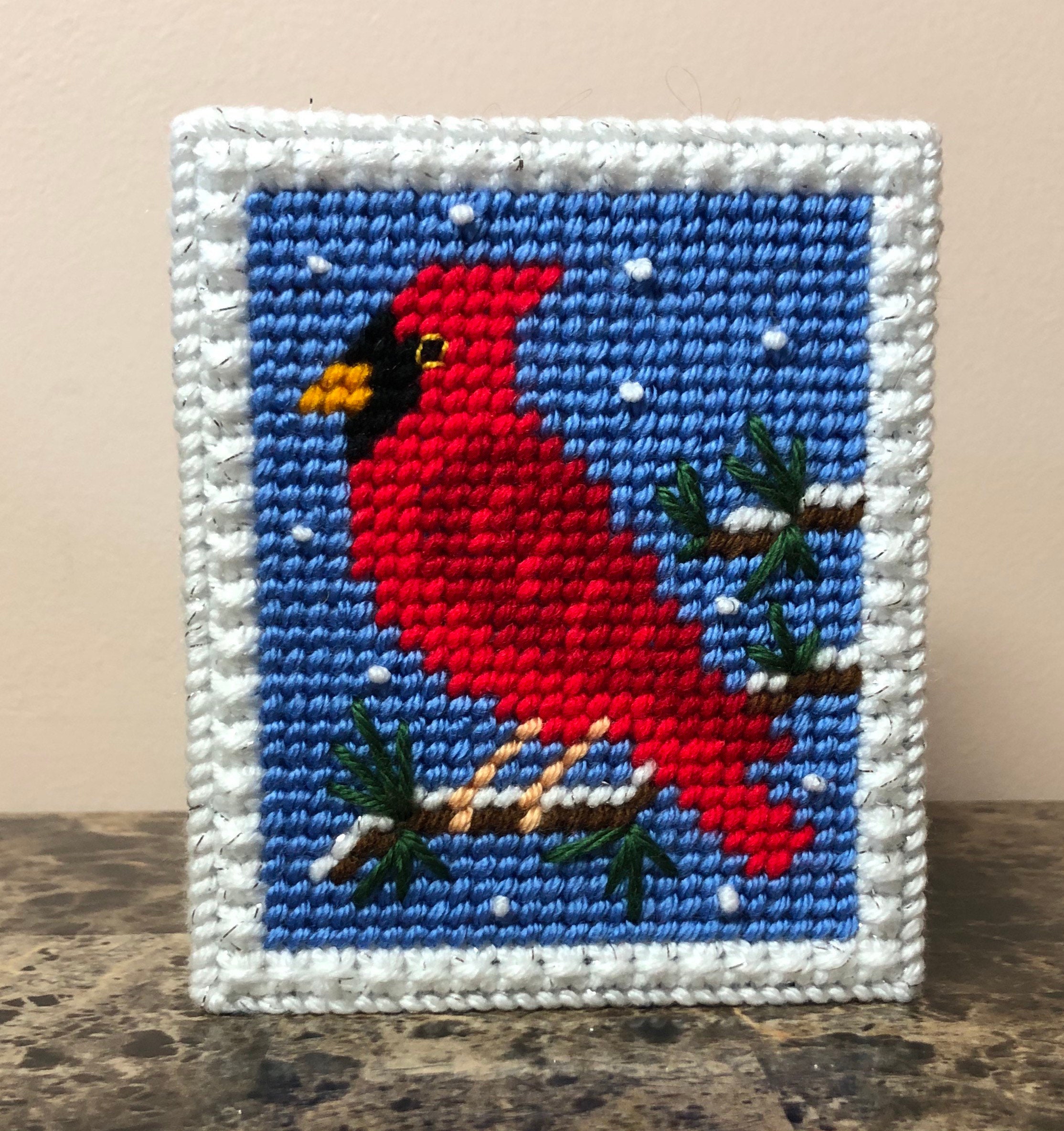 Winter Cardinal Tissue Box Cover - Etsy