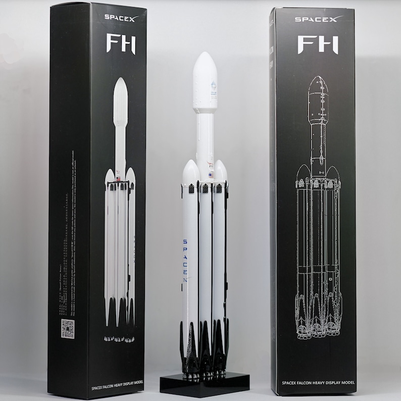 Spacex Falcon Heavy Aluminum Rocket Model | Etsy