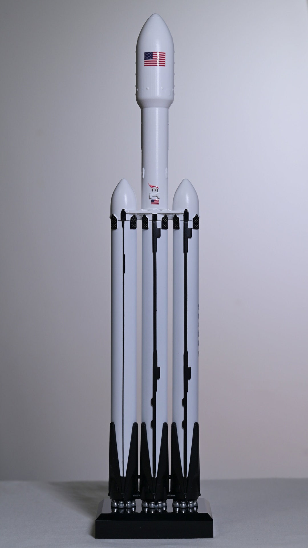 Spacex Falcon Heavy Aluminum Rocket Model - Etsy
