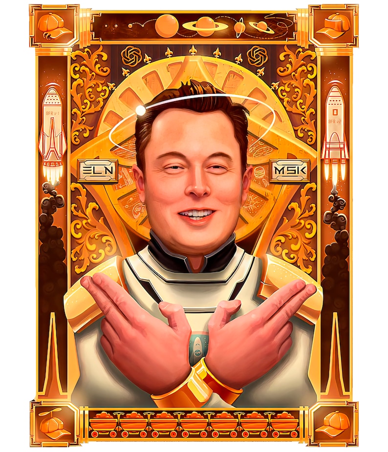 Icon Elon Musk - Etsy UK