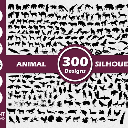 50 Animals Bundle SVG for Cut File Animal Hand Drawn | Etsy UK