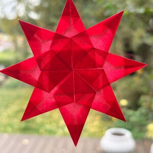 Window Stars Folding Tutorial Bundle - Transparent Modular Paper Stars ...