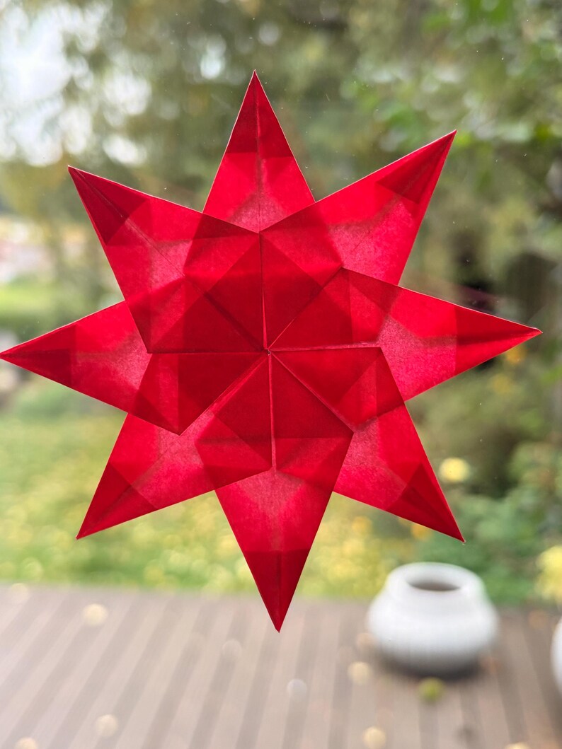 Window Stars Folding Tutorial Bundle - Transparent Modular Paper Stars ...