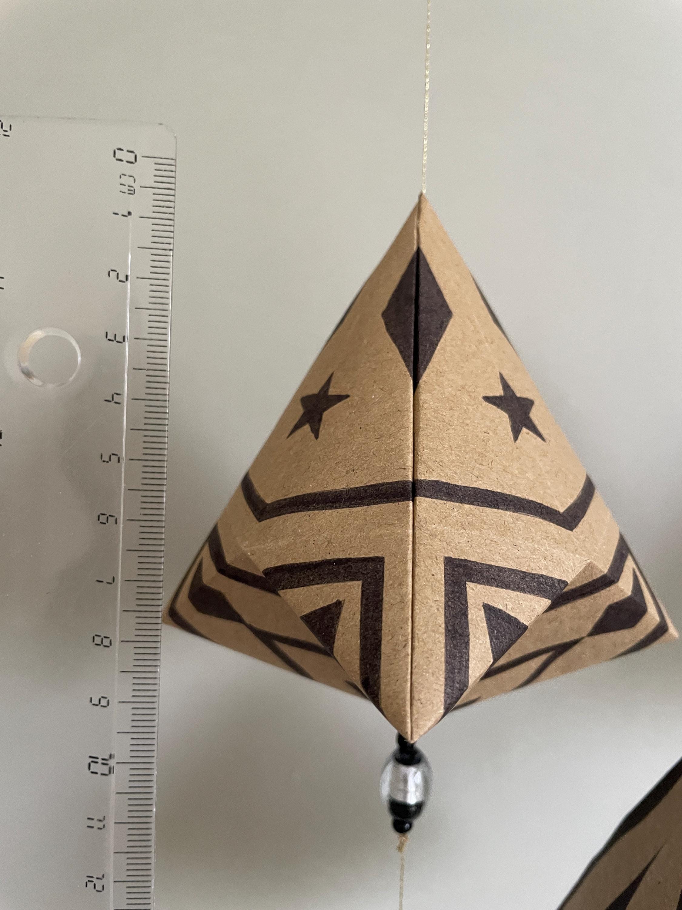 Printable Origami Paper for German Bell Folded Paper Decoration - Etsy