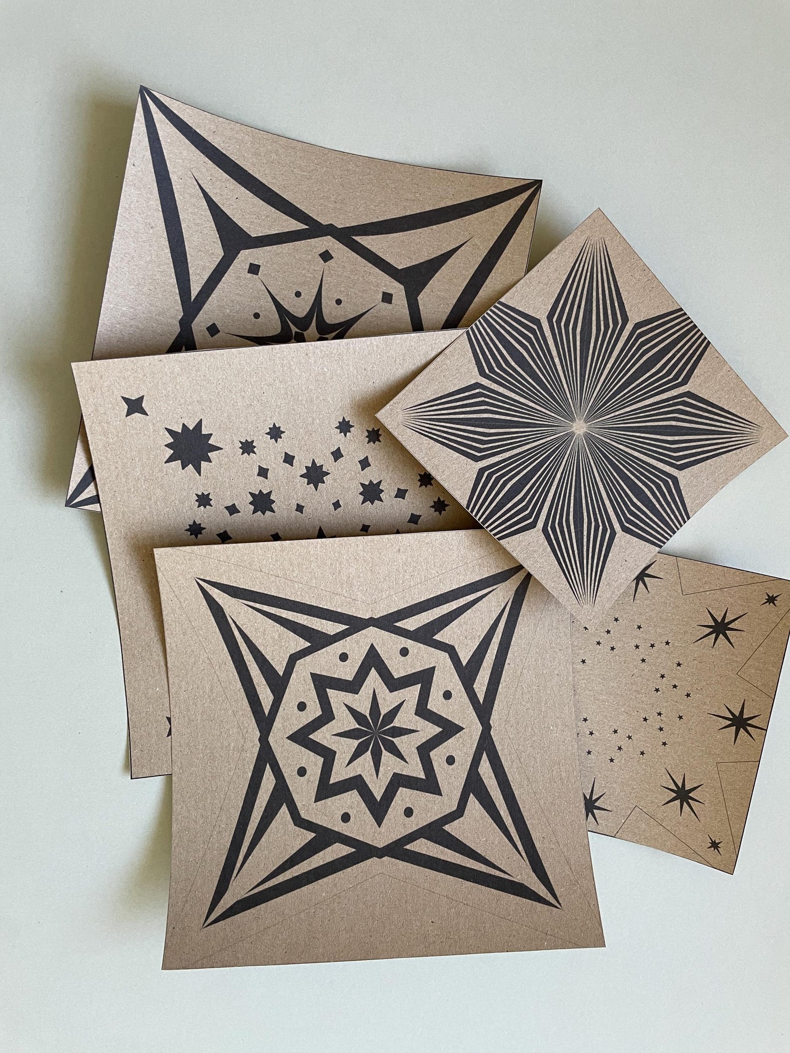 Printable Origami Paper for German Bell Folded Paper Decoration - Etsy