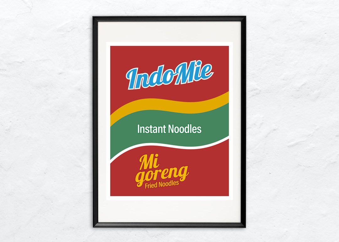 Indomie Instant Noodles - 16" X 20" Wall Art Decor - Giclée Art Print ...