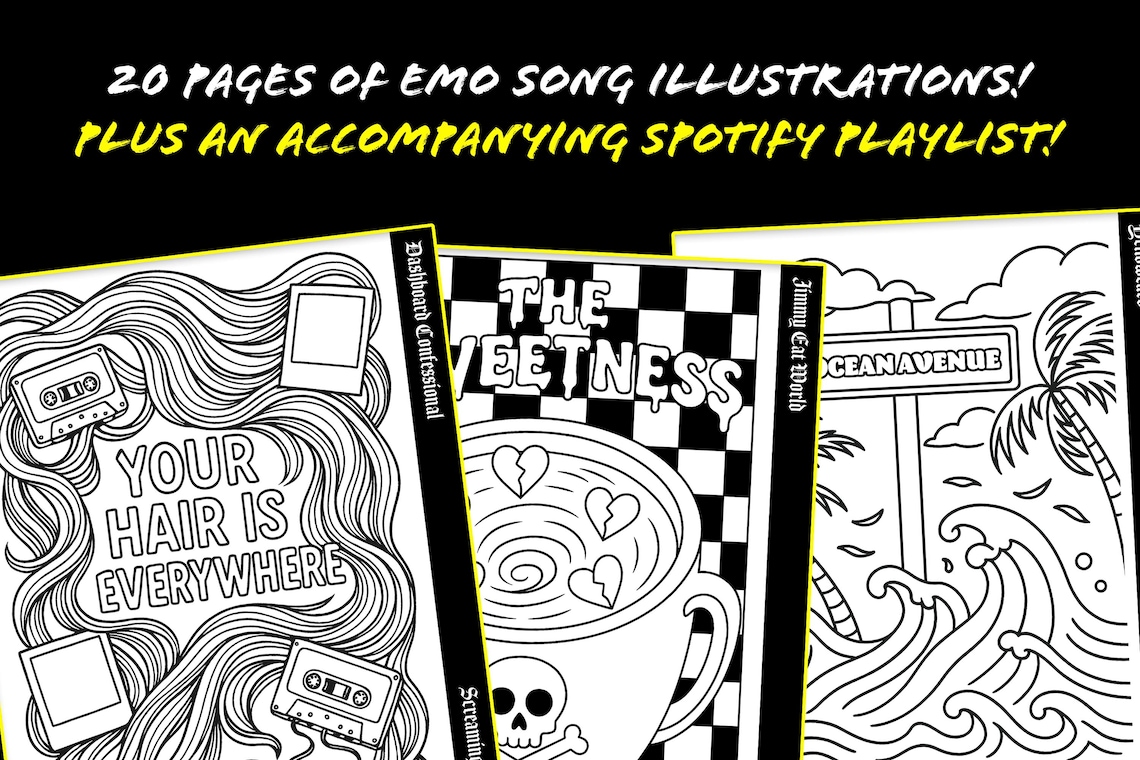 Taking Back Crayons: an Emo Coloring Book for Adults | Nostalgic Emo ...