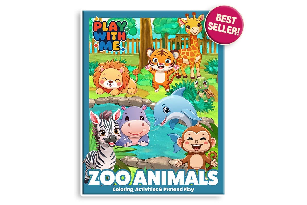 Zoo Animals Activity Pack: Coloring, Origami, Games (PDF Printables ...