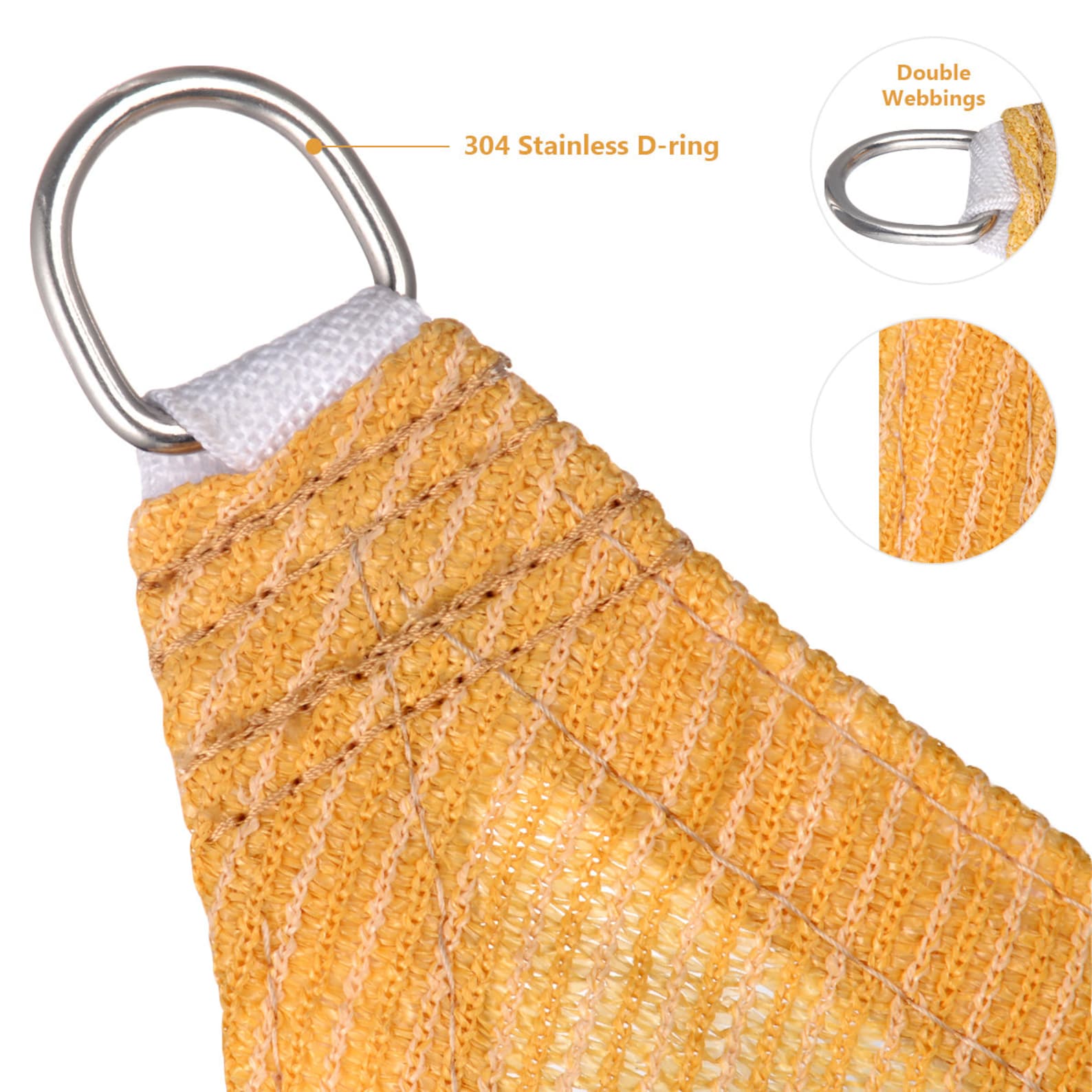 Straight Flat Edge Sun Shade Sail With Grommets, Pergola Shade Cover ...
