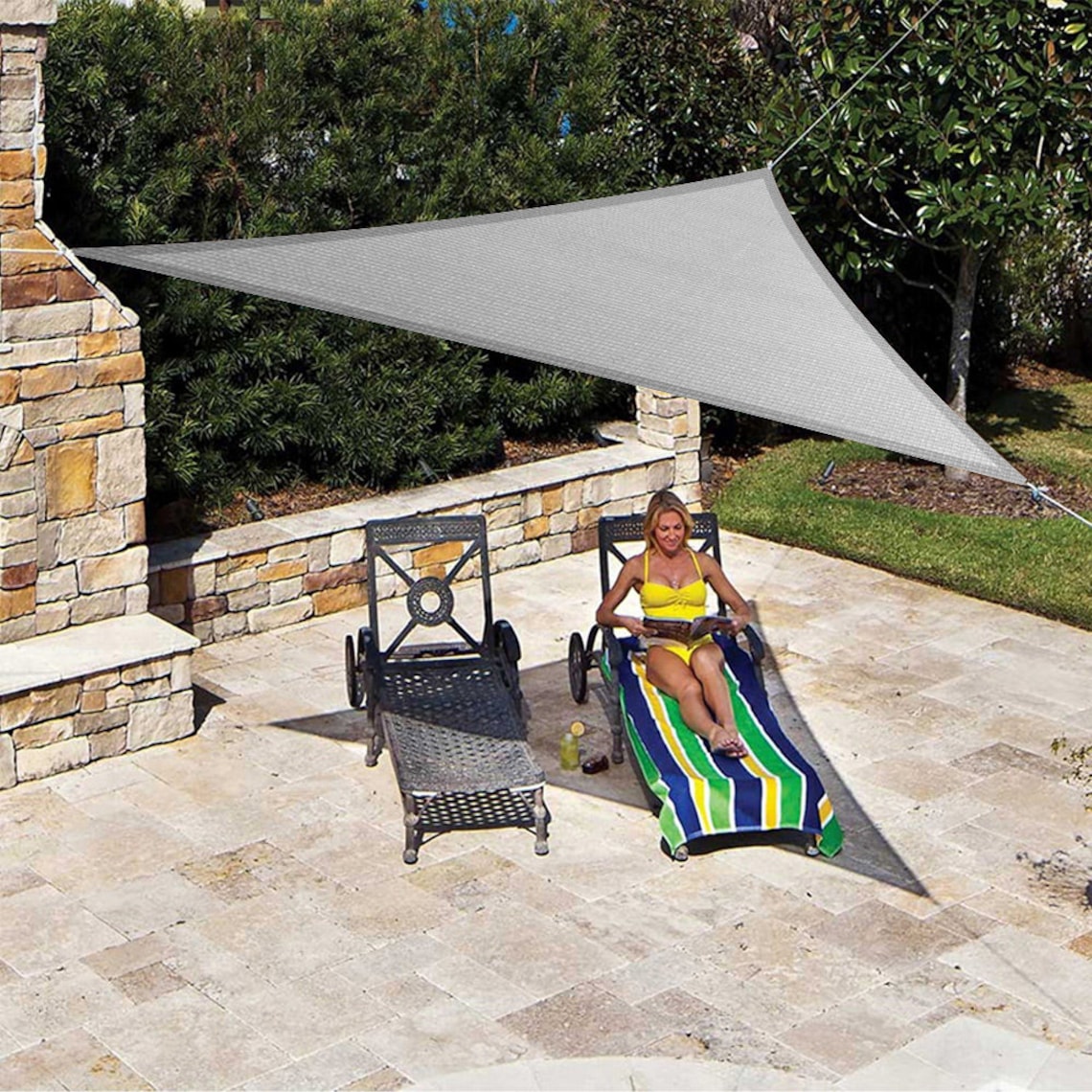 Sun Shade Sail Right Triangle Outdoor With Air-permeable UV - Etsy