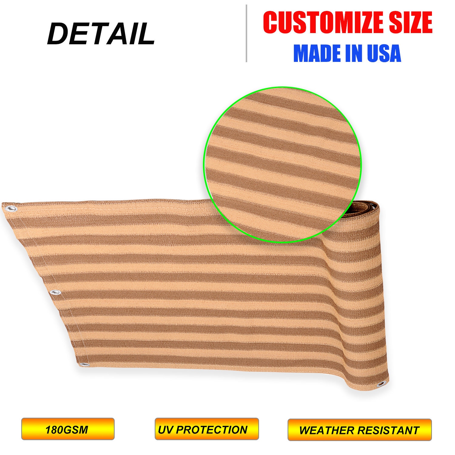 Balcony Privacy Screen Cover Blue Gray Brown/khaki Mesh - Etsy