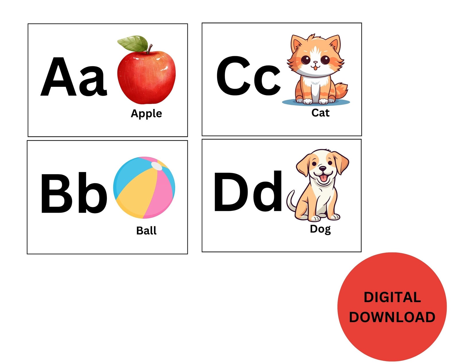 Abc Flashcards, 123 Flashcards, Abc 123 Flashcards, Learning Flashcards ...