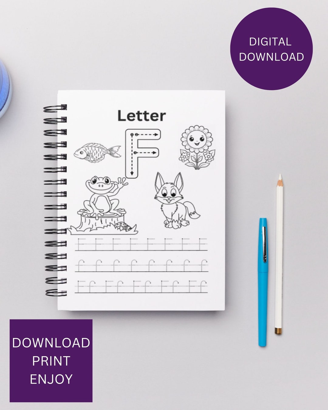 Abc Tracing Pad, Alphabet Tracing Book, Learning Abc, Tracing Book, Abc ...