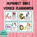 Alphabet Bible Verses Flashcards, Educational Flashcard, ABC Printable ...