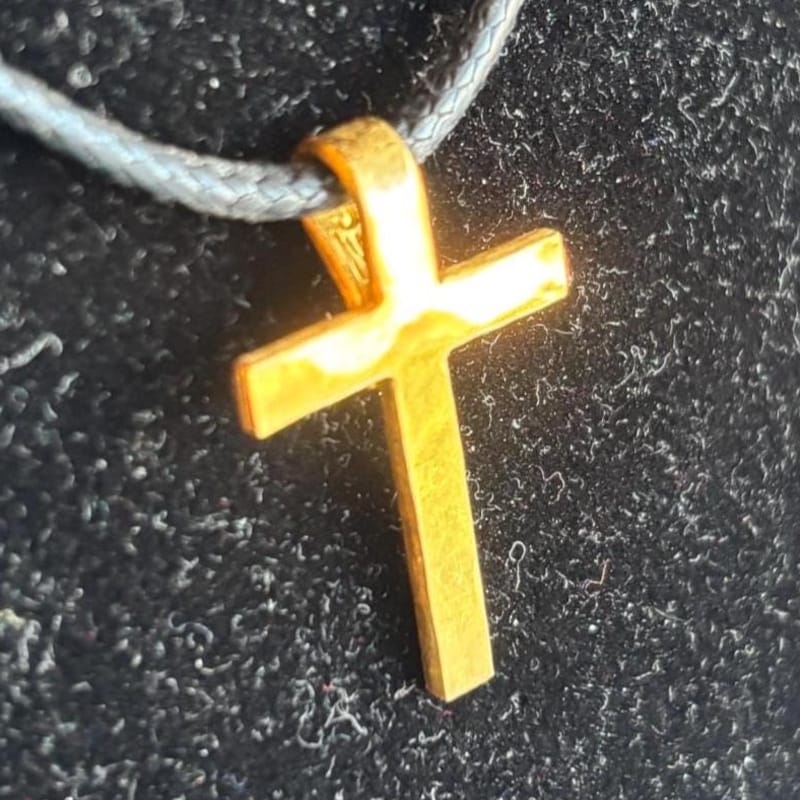 24k Crucifix Pendant Gold - Etsy