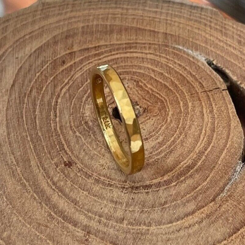 24k Gold Ring - Etsy