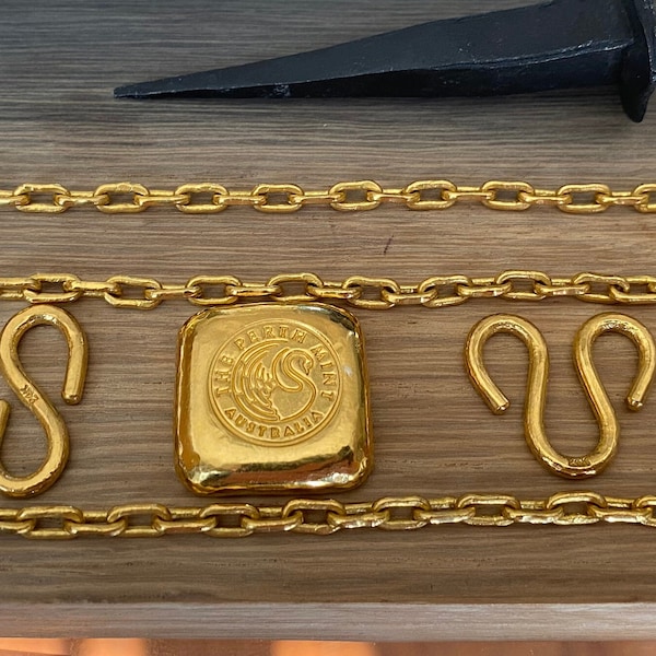 24k Gold Chain - Etsy