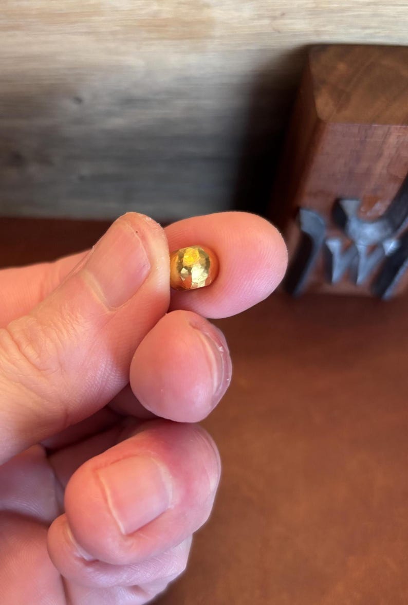 24K 9.7MM Diameter Spherical Bead | Hand-forged | 99.99% High Purity ...