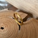 24K Pure Solid Gold Hand Forged Half Round Ring_made TO ORDER - Etsy