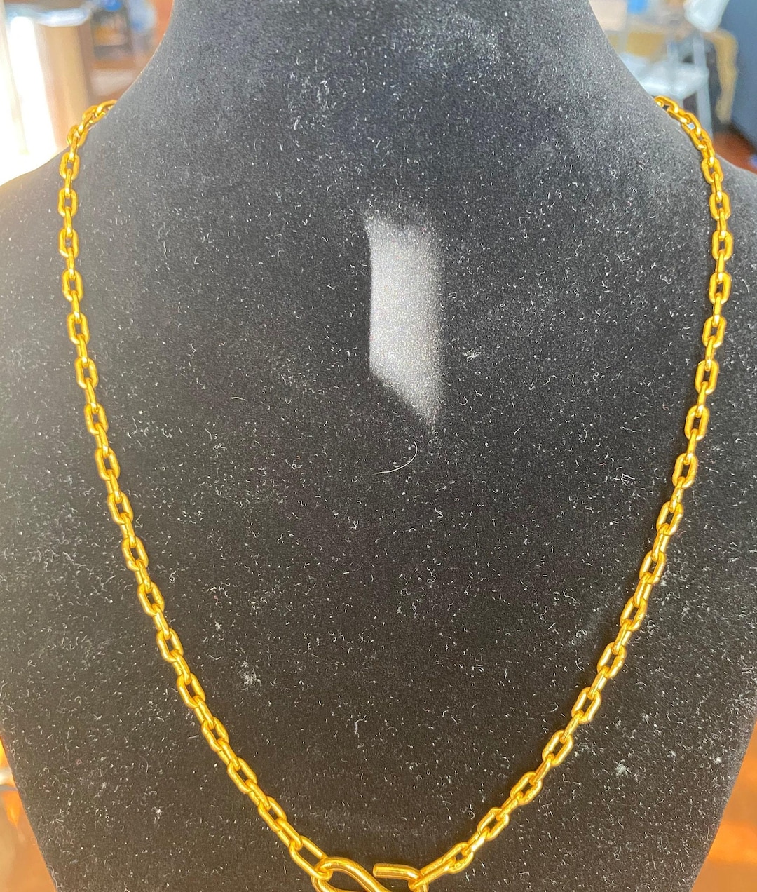 24K Chain Link Necklace W/ Clasp(s) | Hand-forged | 99.99% High Purity ...