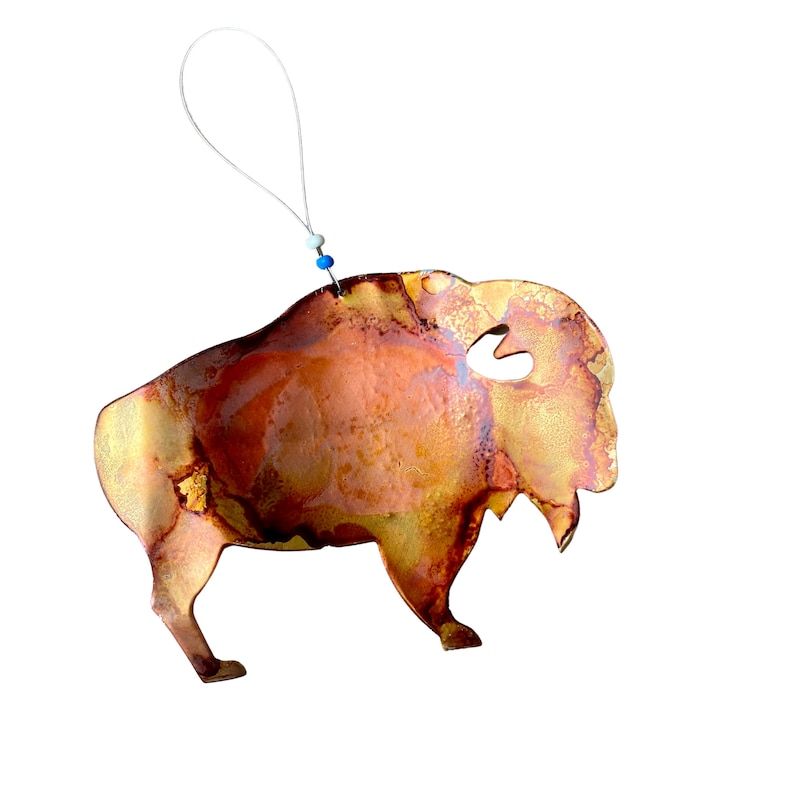 Christmas Bison Ornament - Etsy