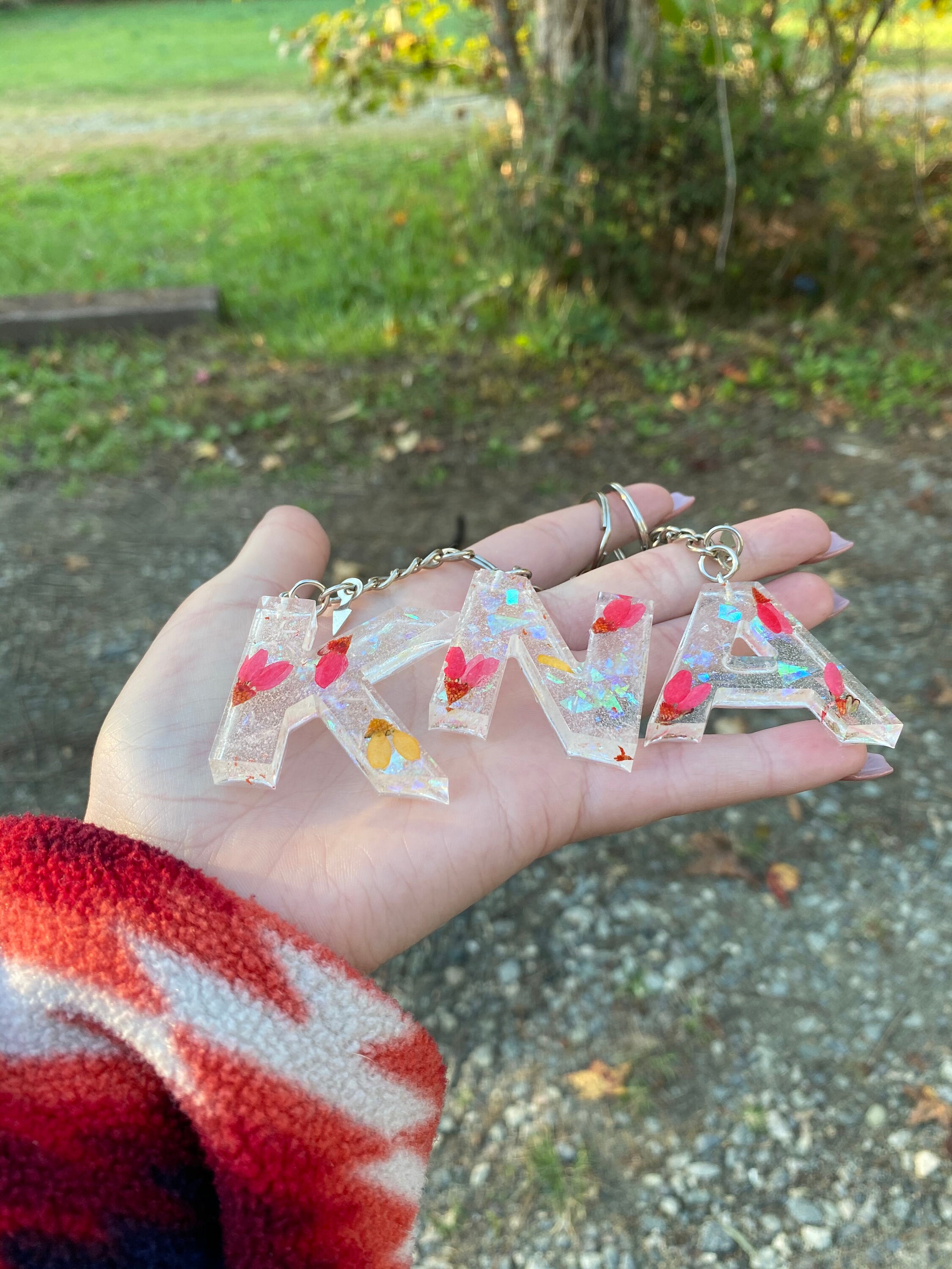 Custom Handmade Holographic Keychain - Etsy