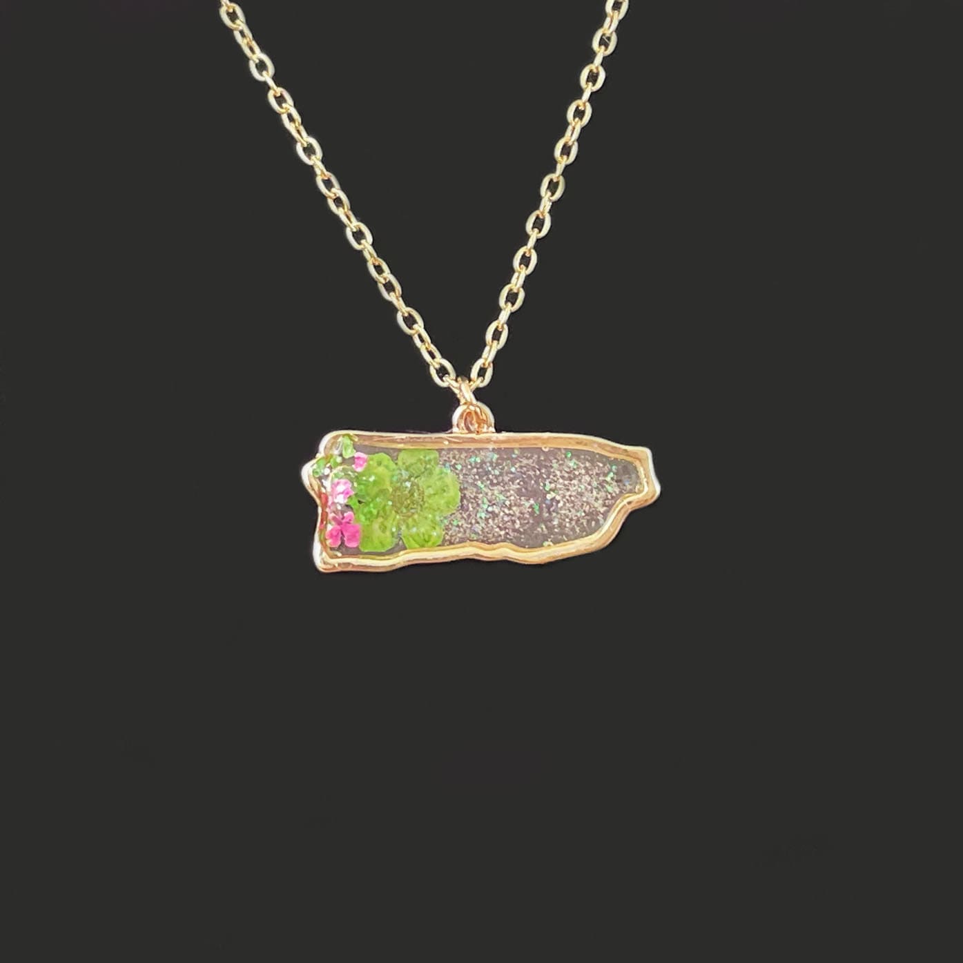 Puerto Rico Map Necklace/ Resin Pendant - Etsy