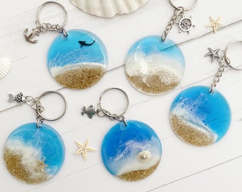 Beach Keyring - Etsy
