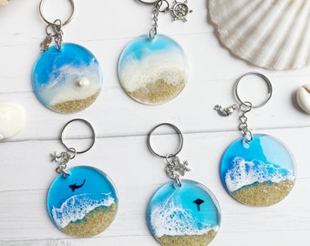 Beach Keychain - Etsy