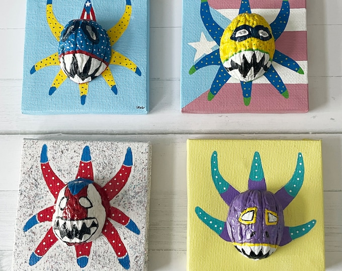 Precious Taino Indigenous Handmade Clay Mask Guillen Arte Caribbean - Etsy