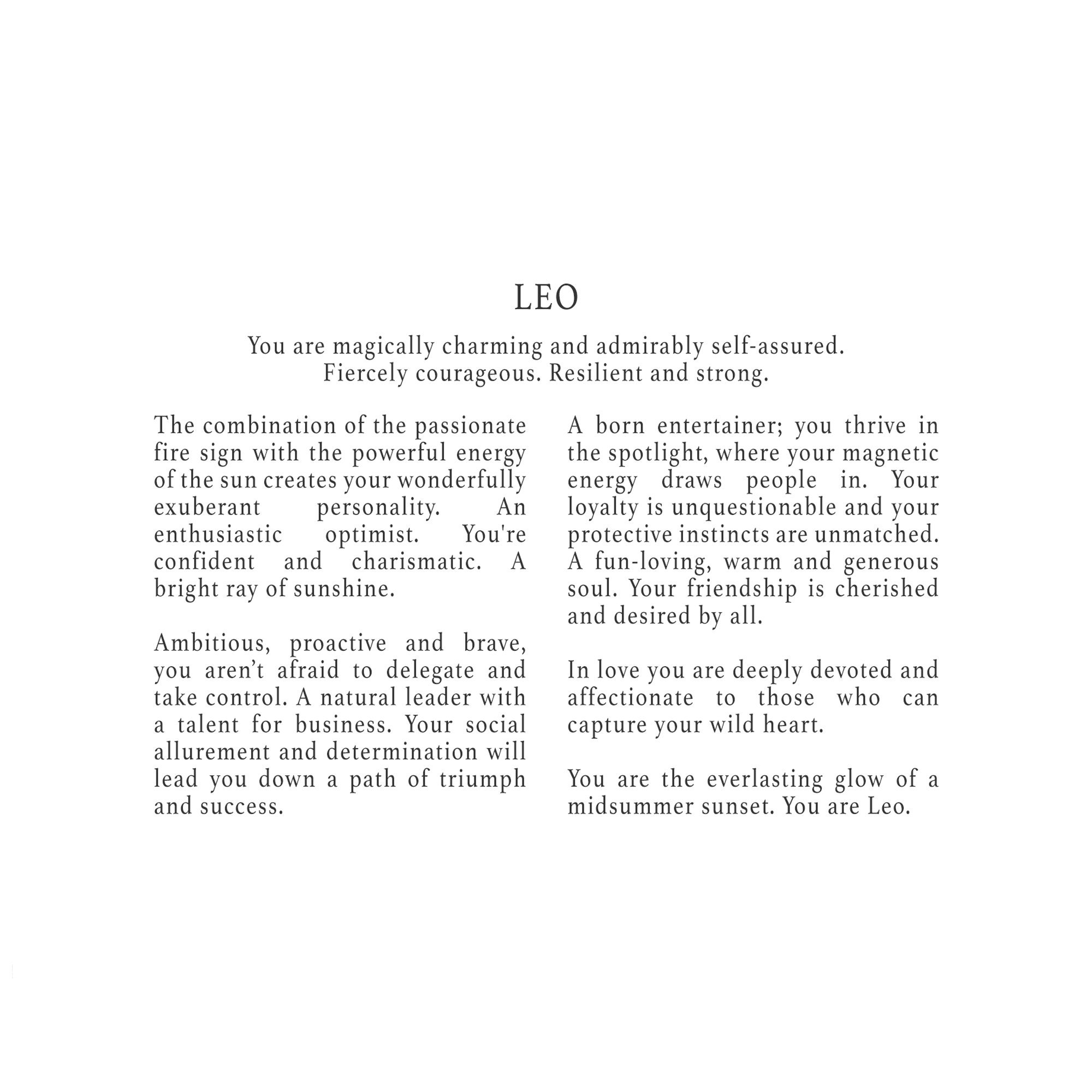 Digital Download Leo Star Sign Print / Printable Zodiac Wall - Etsy