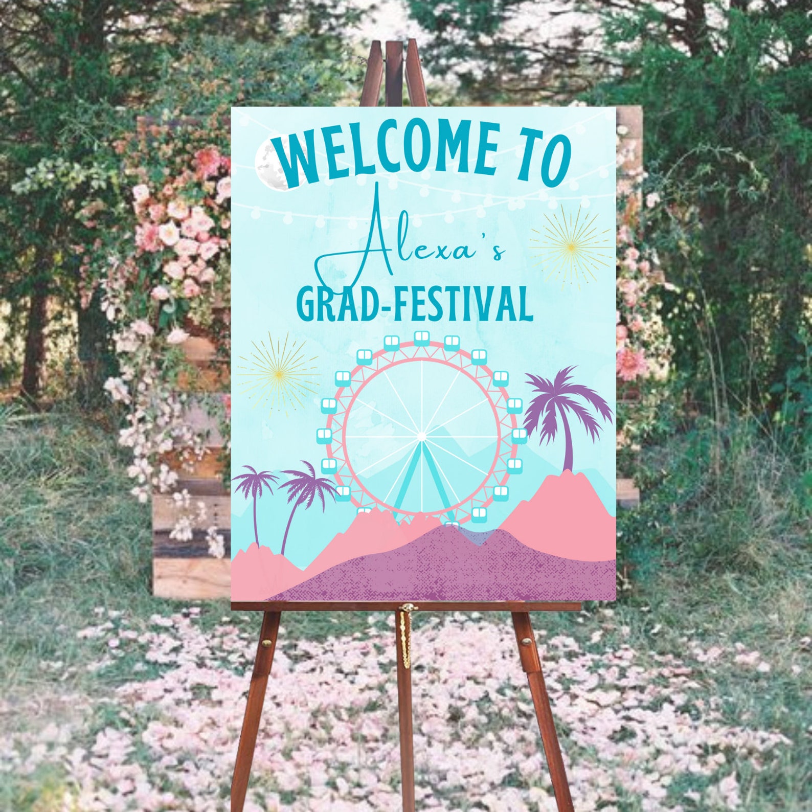 Festival Party Welcome Sign Any Party custom sign | Etsy