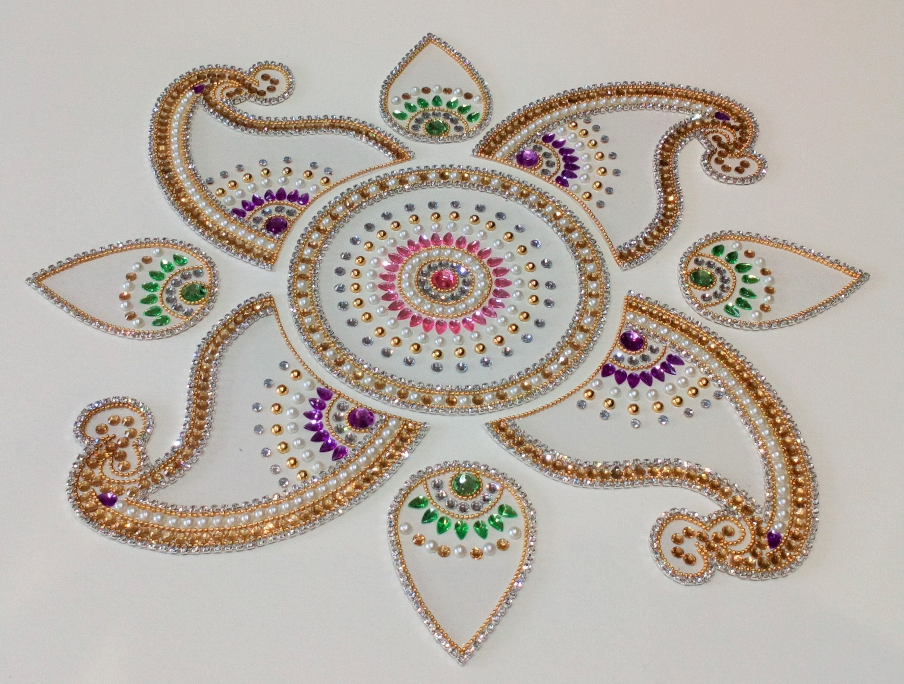 Rangoli Bling Bead Kits 36 40cm, Todo lo que necesitas para hacerlo tú ...