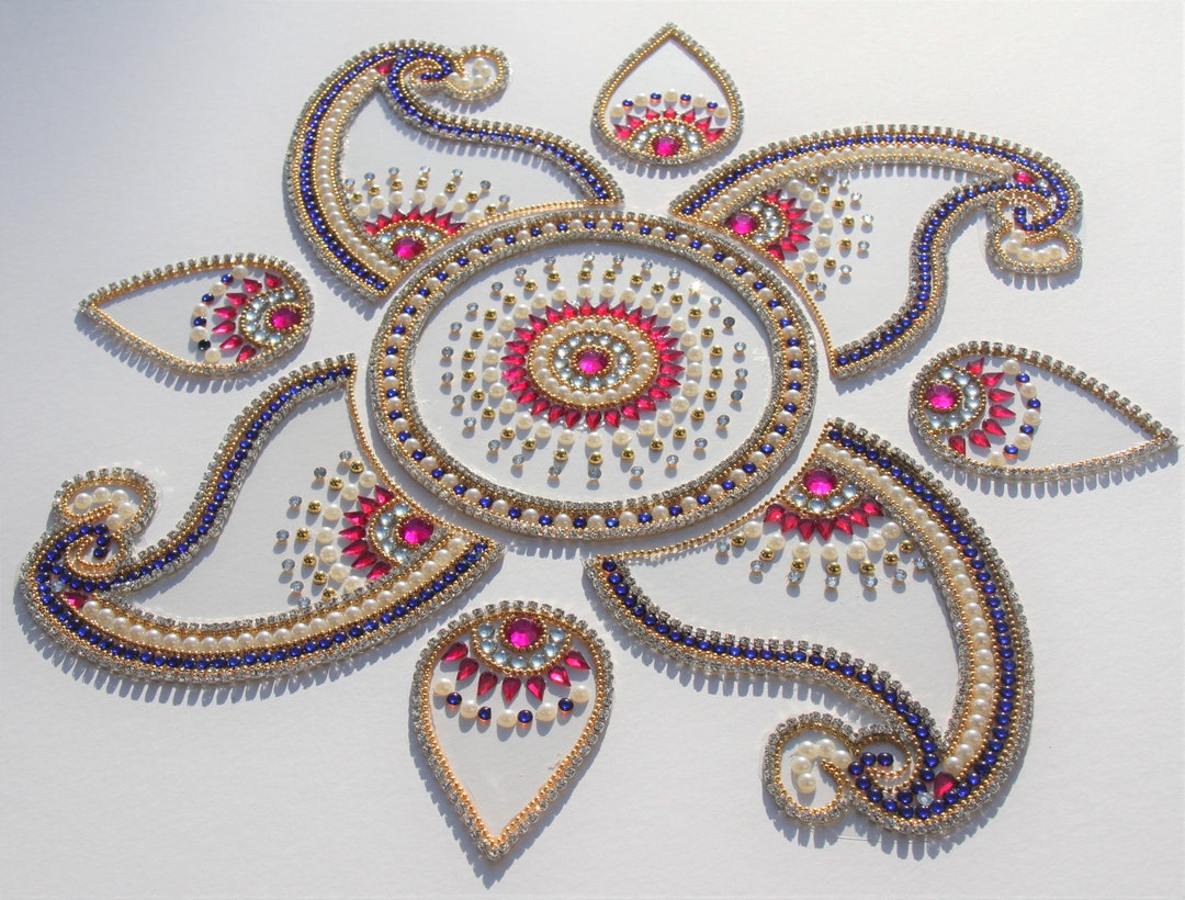 Rangoli Bling Bead Kits 36 40cm, Todo lo que necesitas para hacerlo tú ...