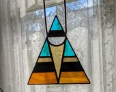 Geometric Triangle Suncatcher - Etsy