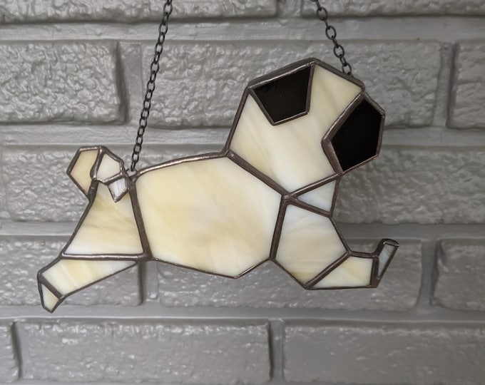 Stained Glass Pug - Etsy