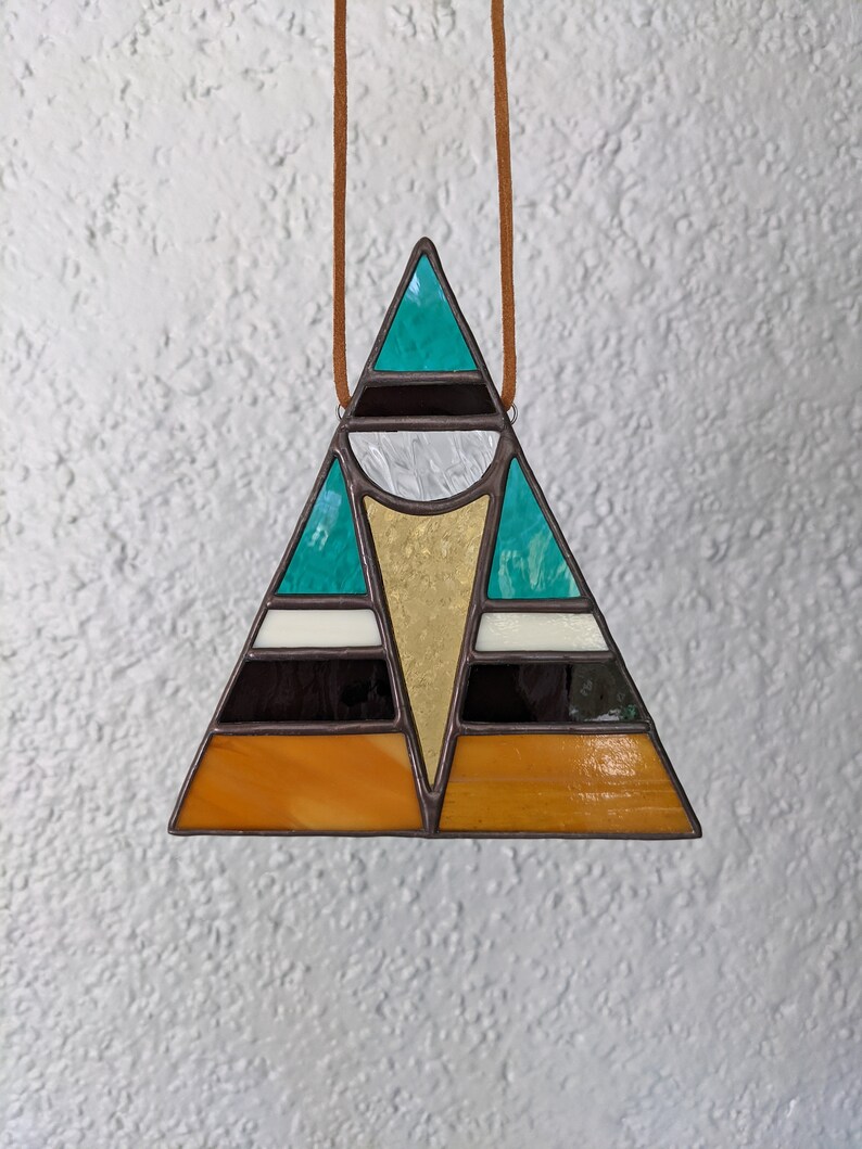 Geometric Triangle Suncatcher | Etsy