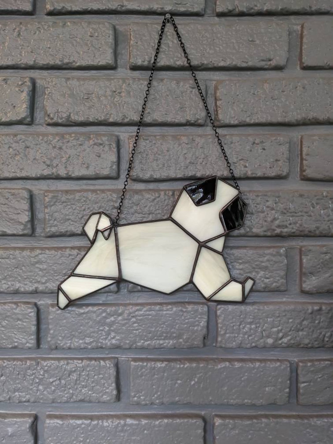 Stained Glass Pug - Etsy