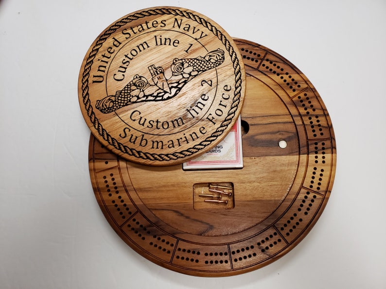 Custom Submarine Force Cribbage Board, 2, 3 or 4 Player - Etsy