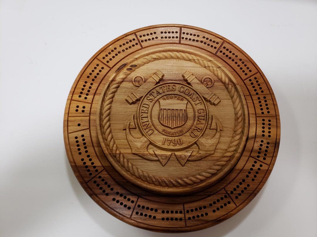 Coast Guard Cribbage Board, 2, 3 or 4 Player - Etsy