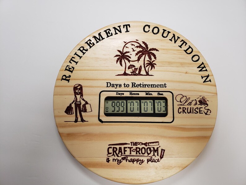 Retirement Countdown Timer With Customized Options - Etsy