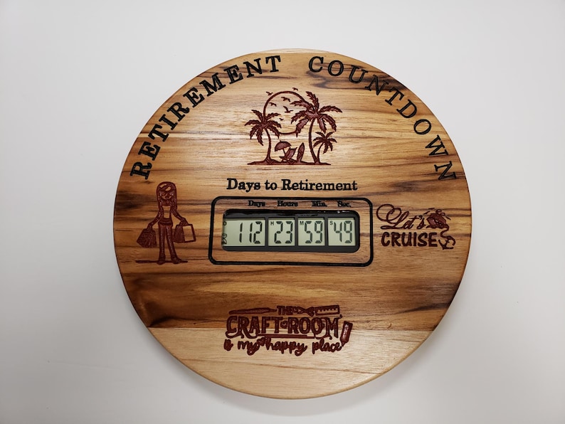 Retirement Countdown Timer, With Customize Options Available - Etsy