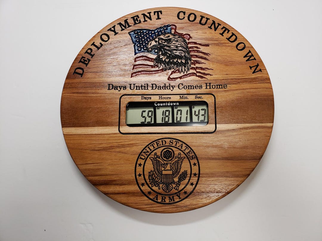 Military Deployment Countdown Timer: Army, Navy, Air Force, Marine, Coast Guard & Submarine ...