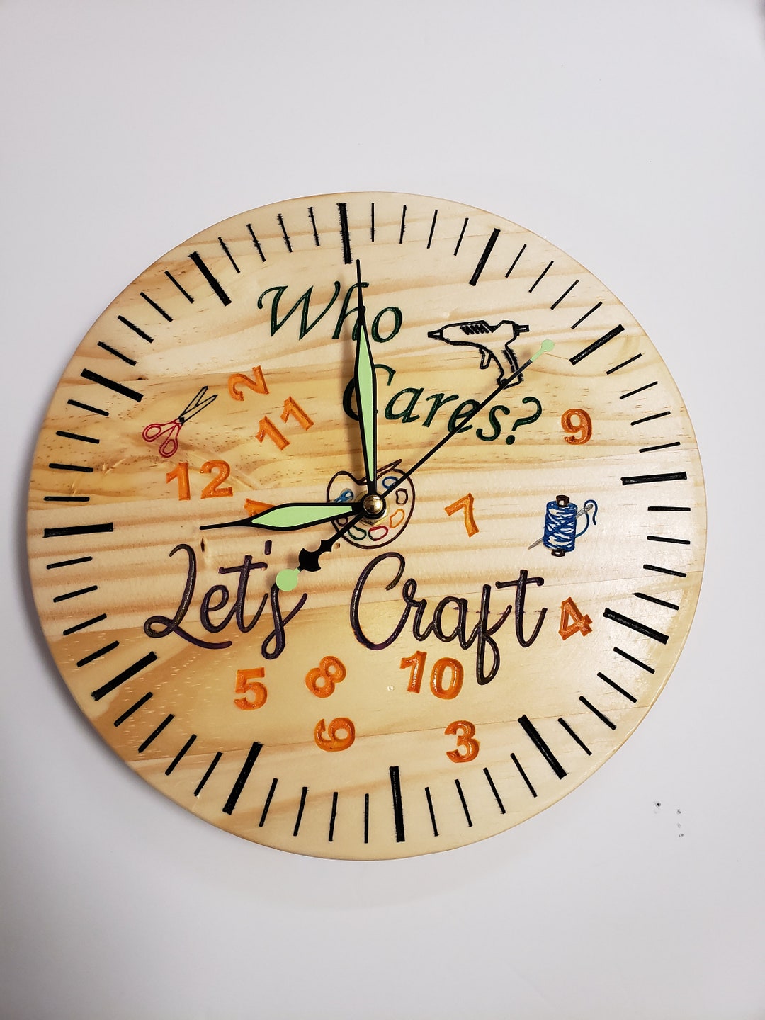 Craft Room Clock - Etsy