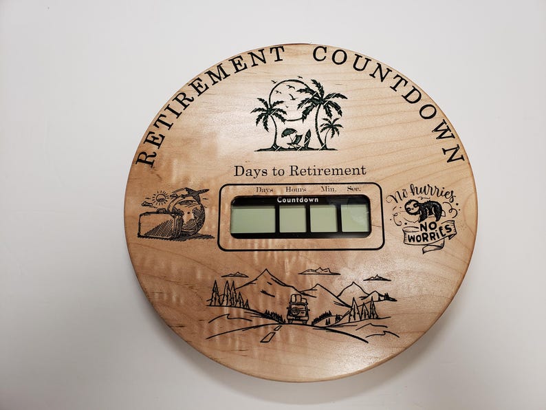 Retirement Countdown Timer, With Customize Options Available - Etsy