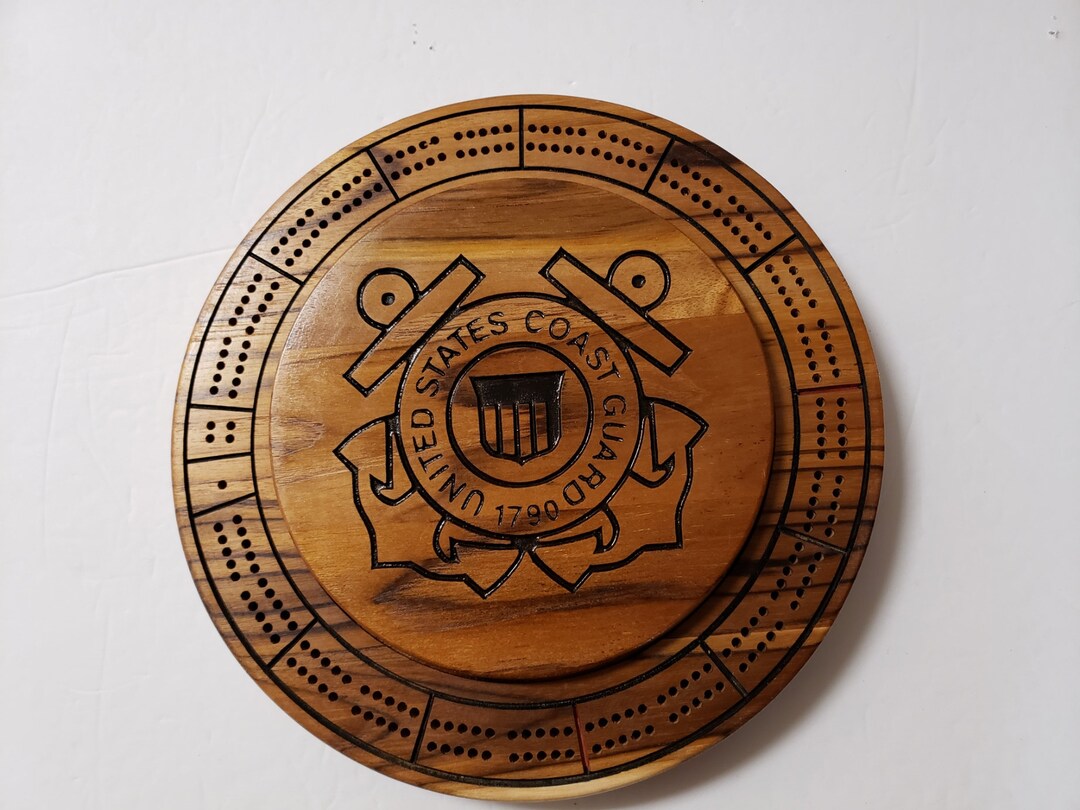 Coast Guard Cribbage Board, 2, 3 or 4 Player - Etsy